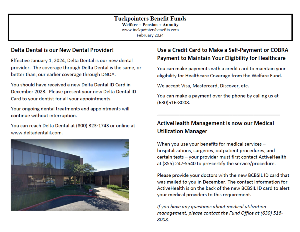 News – Tuckpointers Local 52 Benefit Funds